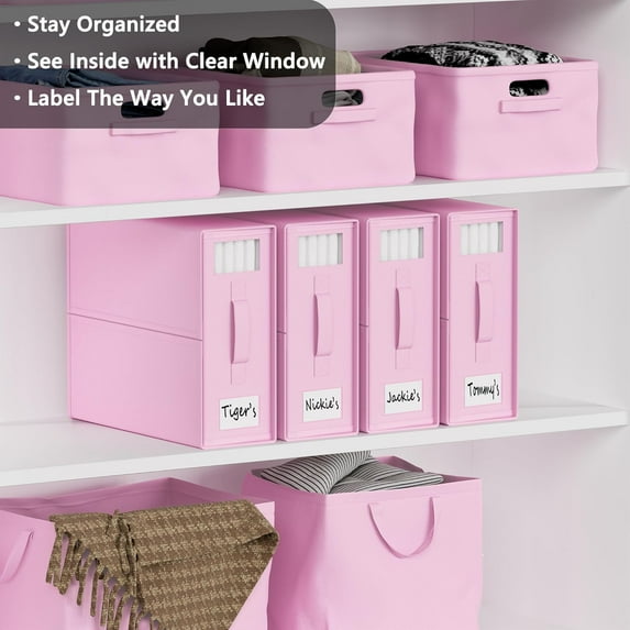 FUGee-SheetCube Bed Sheet Organizers and Storage 4 Pack, Foldable Linen ...