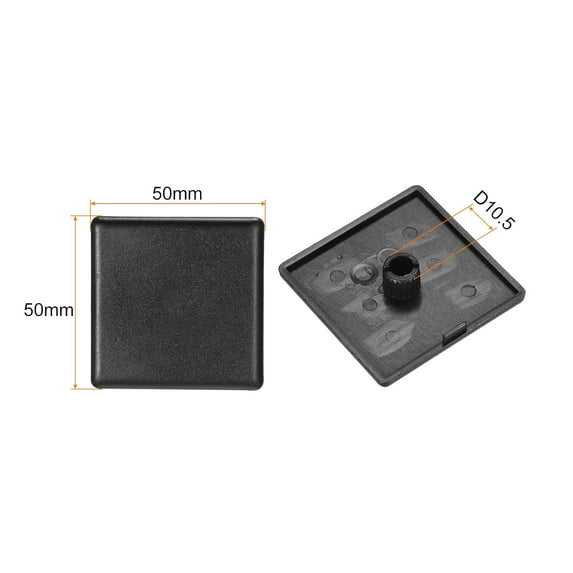FUGee-Single Hole Square Aluminum Extrusion End Cap [for Aluminum bar ...
