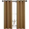 FUGee-Sleek Blackout Curtains 40 inches Length for Small Windows, 2 ...