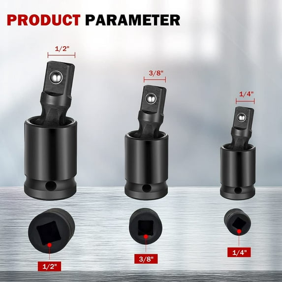 FUGee-Swivel Joint Socket Converter Set Impact Drive Tools, Impact ...