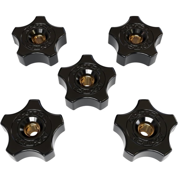 FUGee-Threaded Phenolic Knobs 1/4-20 Star Knob | Includes (5) Thru Hole ...