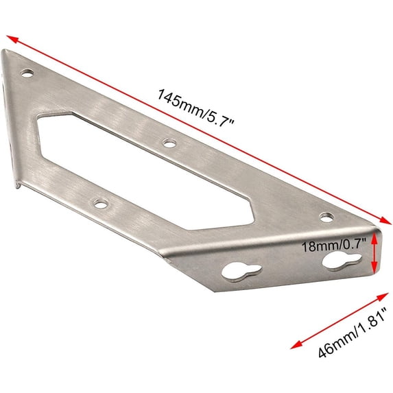 FUGee-Trapeziform Angle Brackets Multi-Purpose Stainless Steel Corner ...