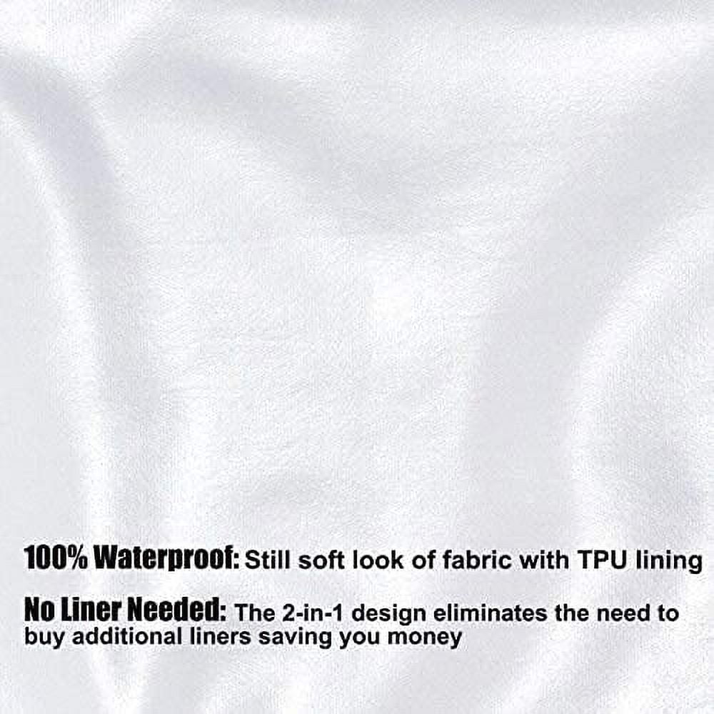 FUGee-Ultimate Waterproof Fabric Shower Curtain or Liner, Machine ...