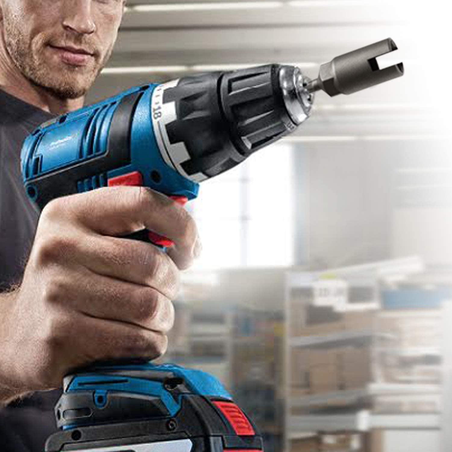 FUGee-Upgraded Large Slotted Hurricane Wingnut Driver - Wing Nut Drill ...