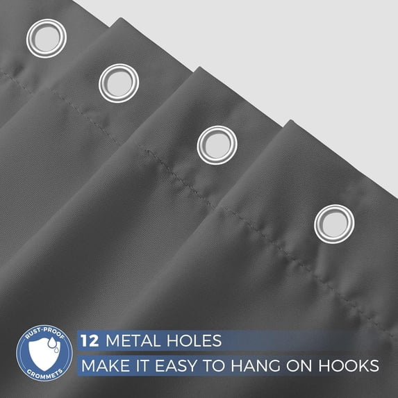 FUGee-Waterproof Fabric Shower Curtain Liner, Soft Cloth Shower Liner ...