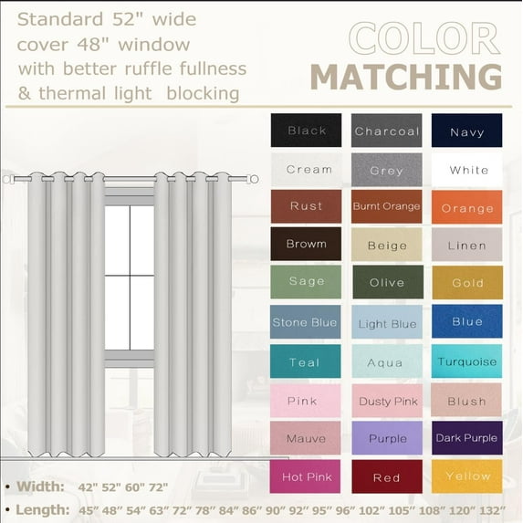 FUGee-White Short Curtains for Small Bathroom Window,2 Panel Sets ...