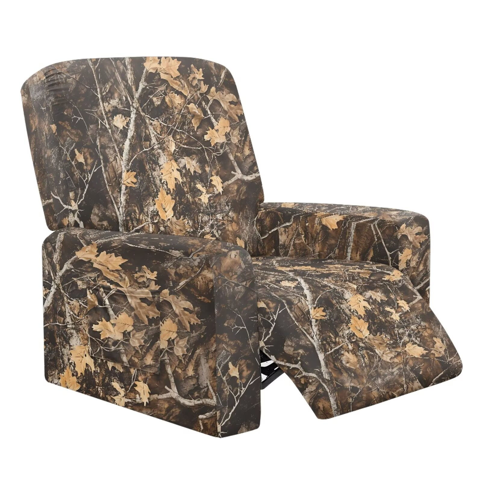 FUIALDOLG 4-Pieces Recliner Sofa Covers Brown Hunting Camo Pattern ...