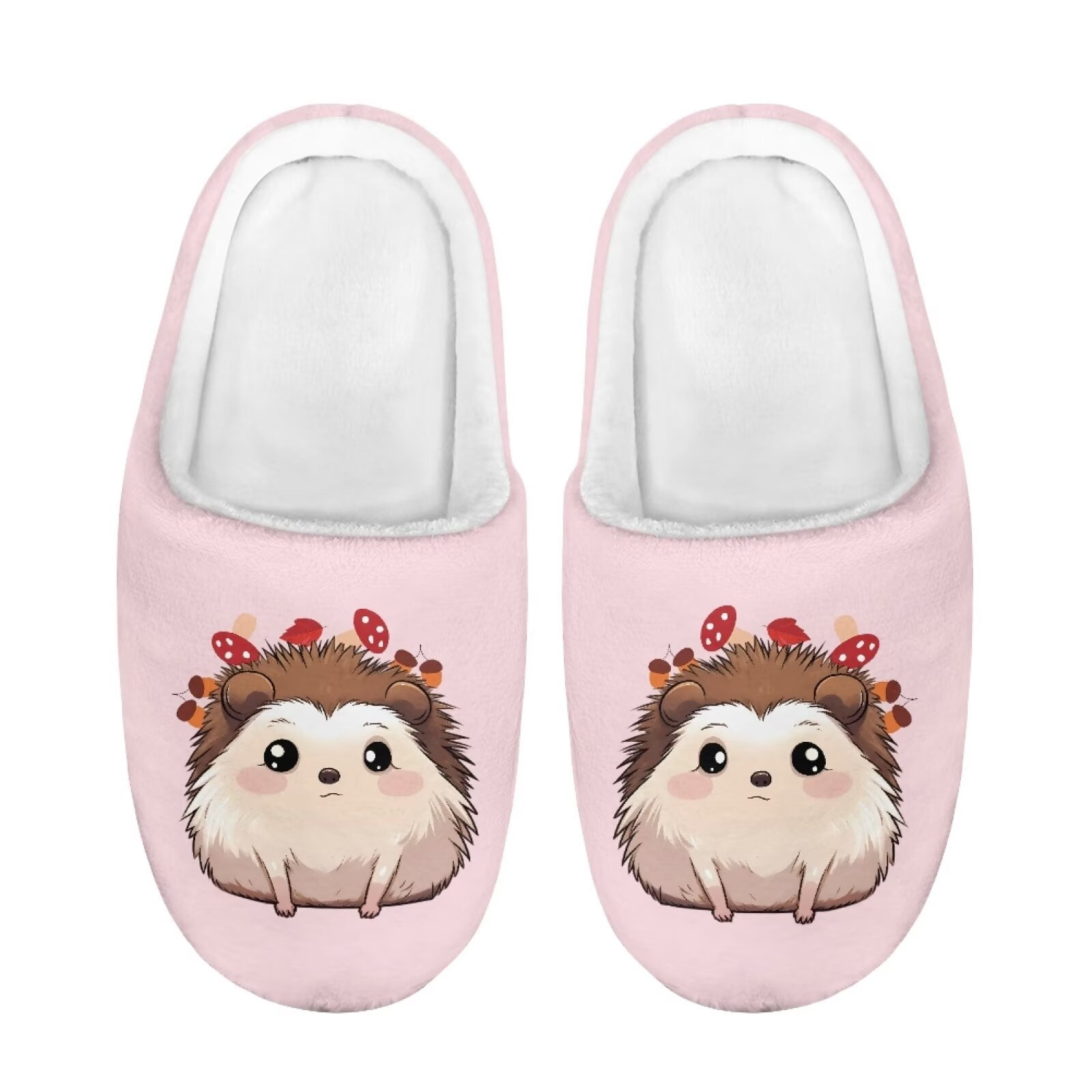 FUIALDOLG Kids Slippers Girls Pink Adorable Animal Slippers Fuzzy House ...