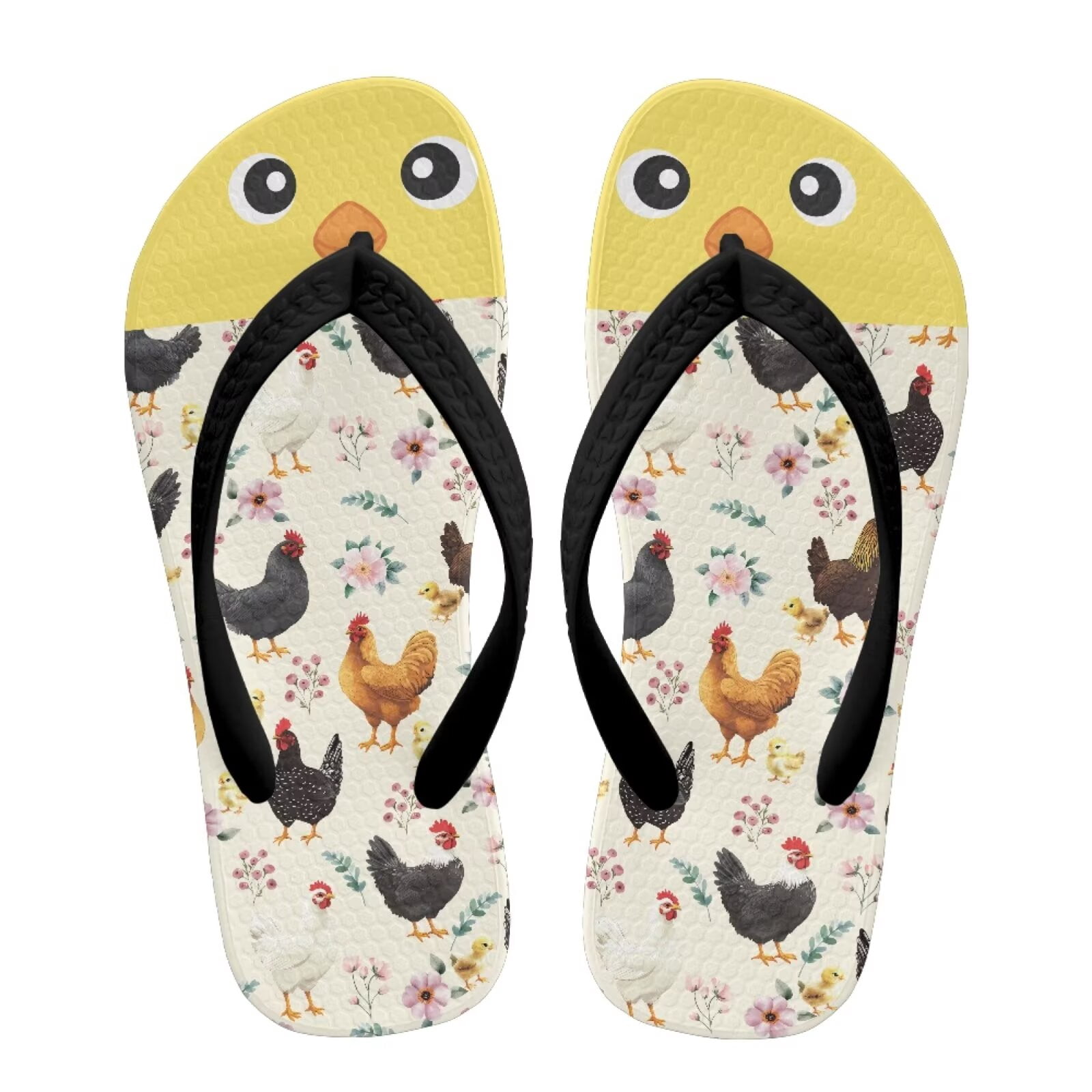 FUIALDOLG Boy Flips Flops for Kids Cute Chicken Rooster Print Child ...