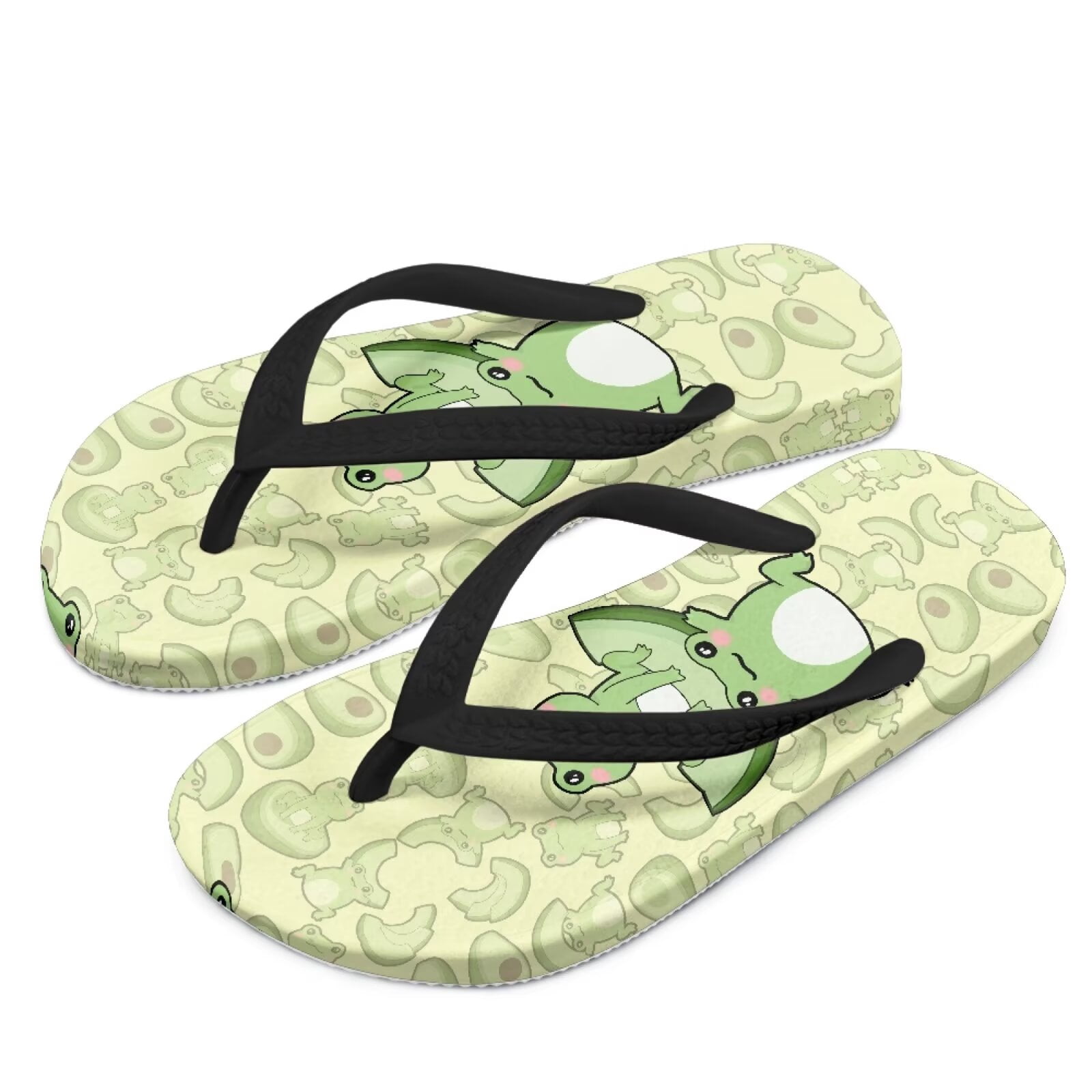 FUIALDOLG Boy Flips Flops for Kids Cute Frog Print Child Slip-on Thong ...