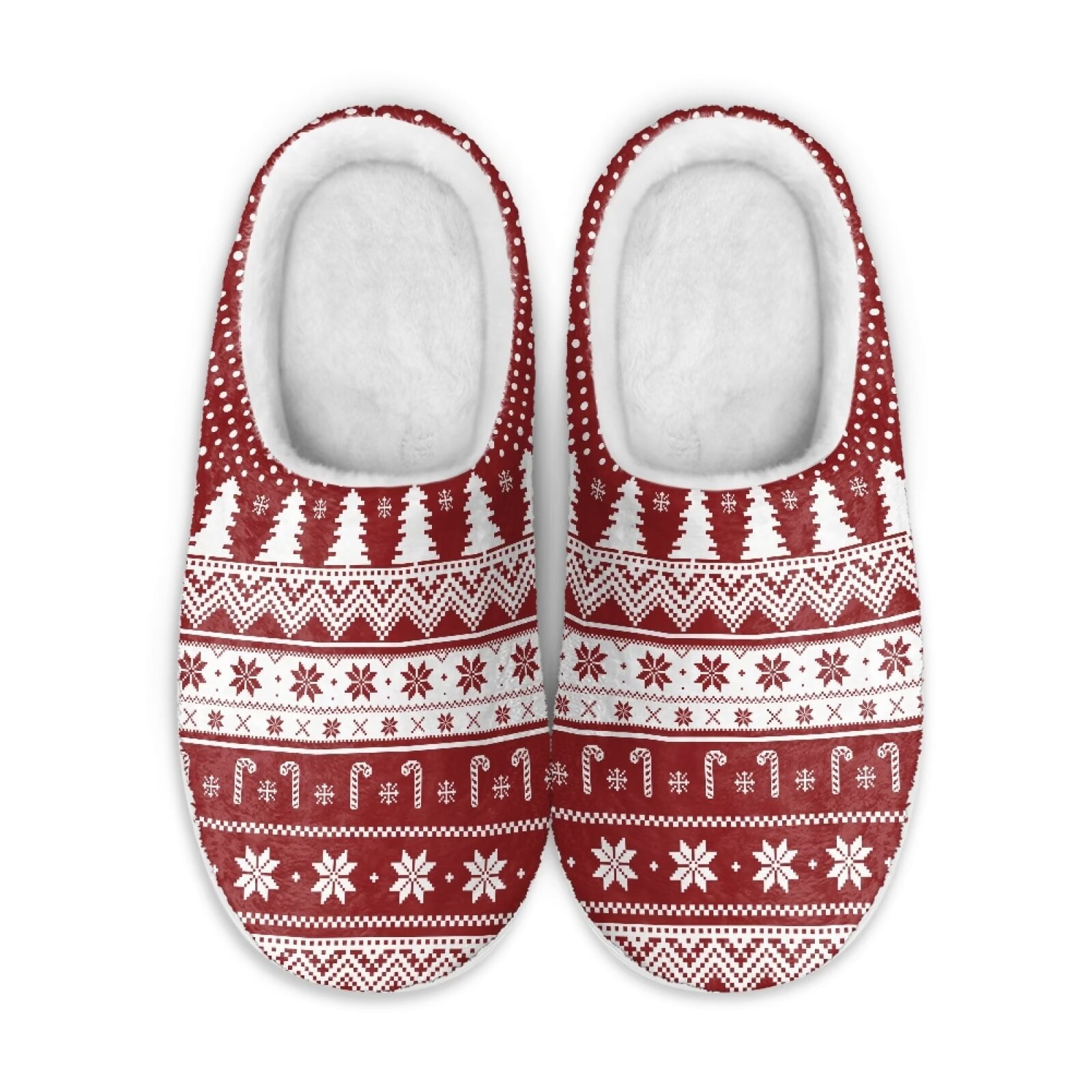 FUIALDOLG Christmas Tree Lights Slipper for Women Medium Sleepers ...