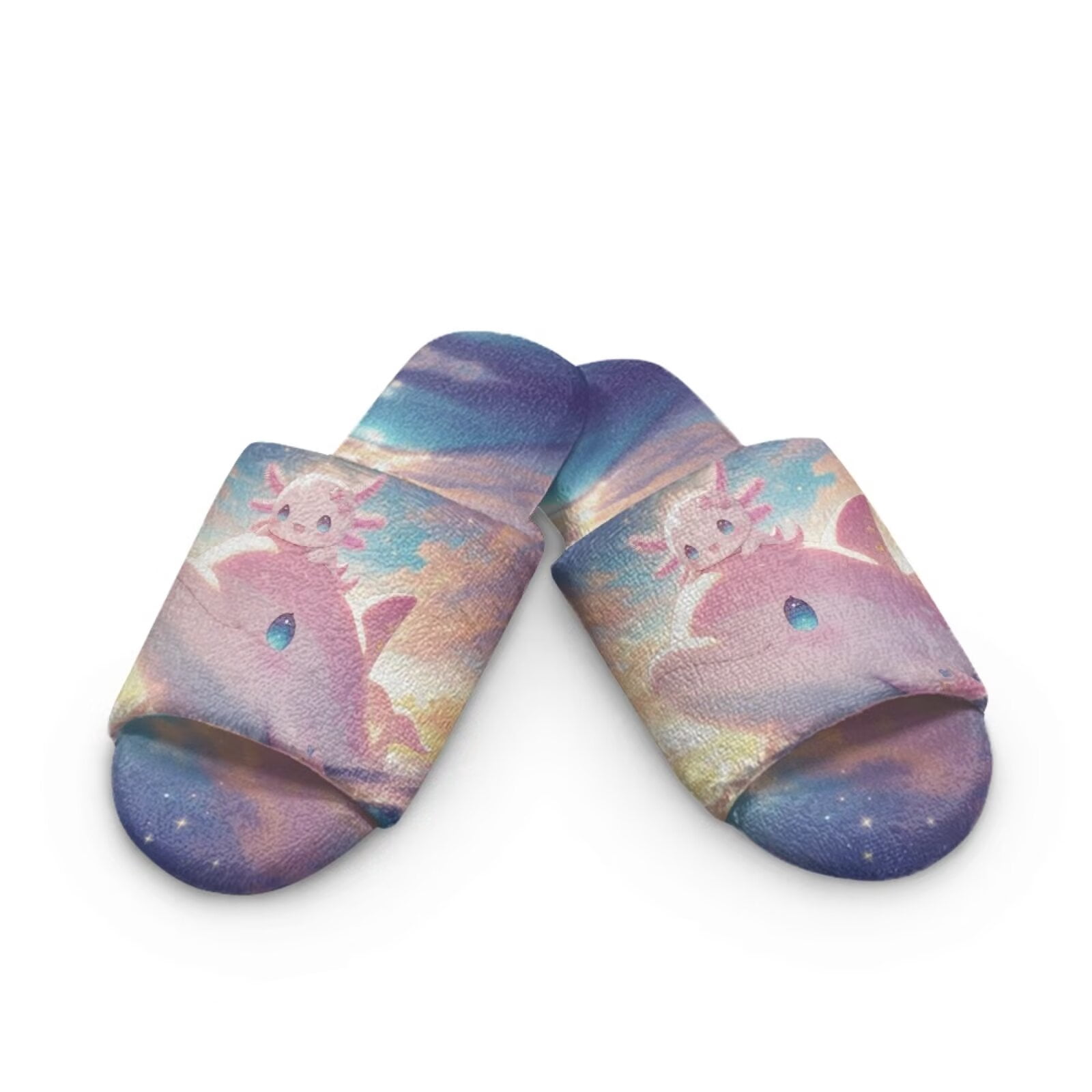 FUIALDOLG Cute Axolotl Dolphin Print Indoor House Slipper for Women ...