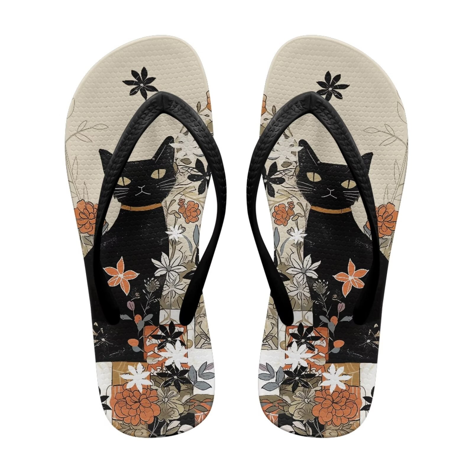FUIALDOLG Flip Flops Arch Support Comfortable Waterproof Open Toe ...