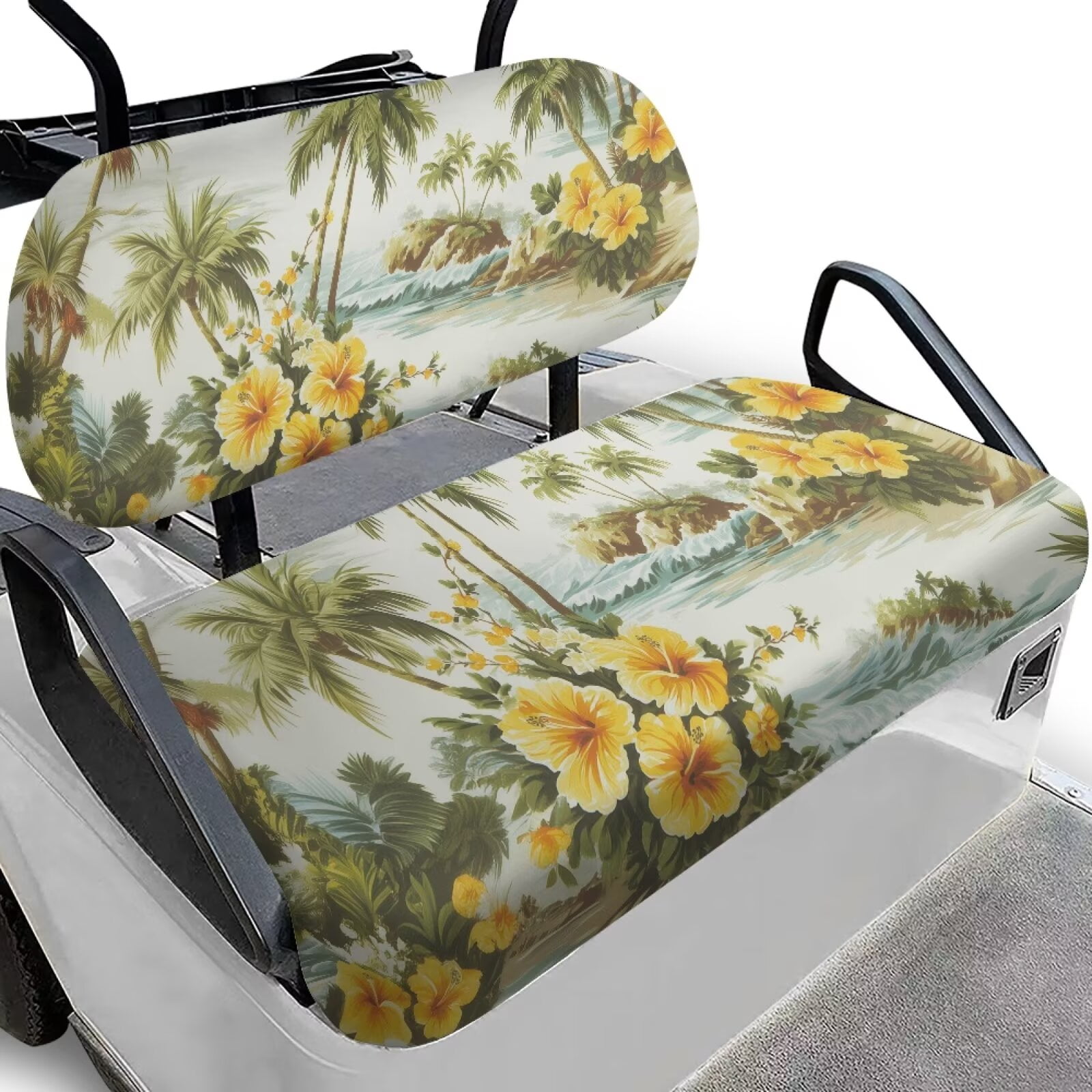 FUIALDOLG Hawaii Palm Tree Golf Cart Seat Covers Universal Fit for Club ...