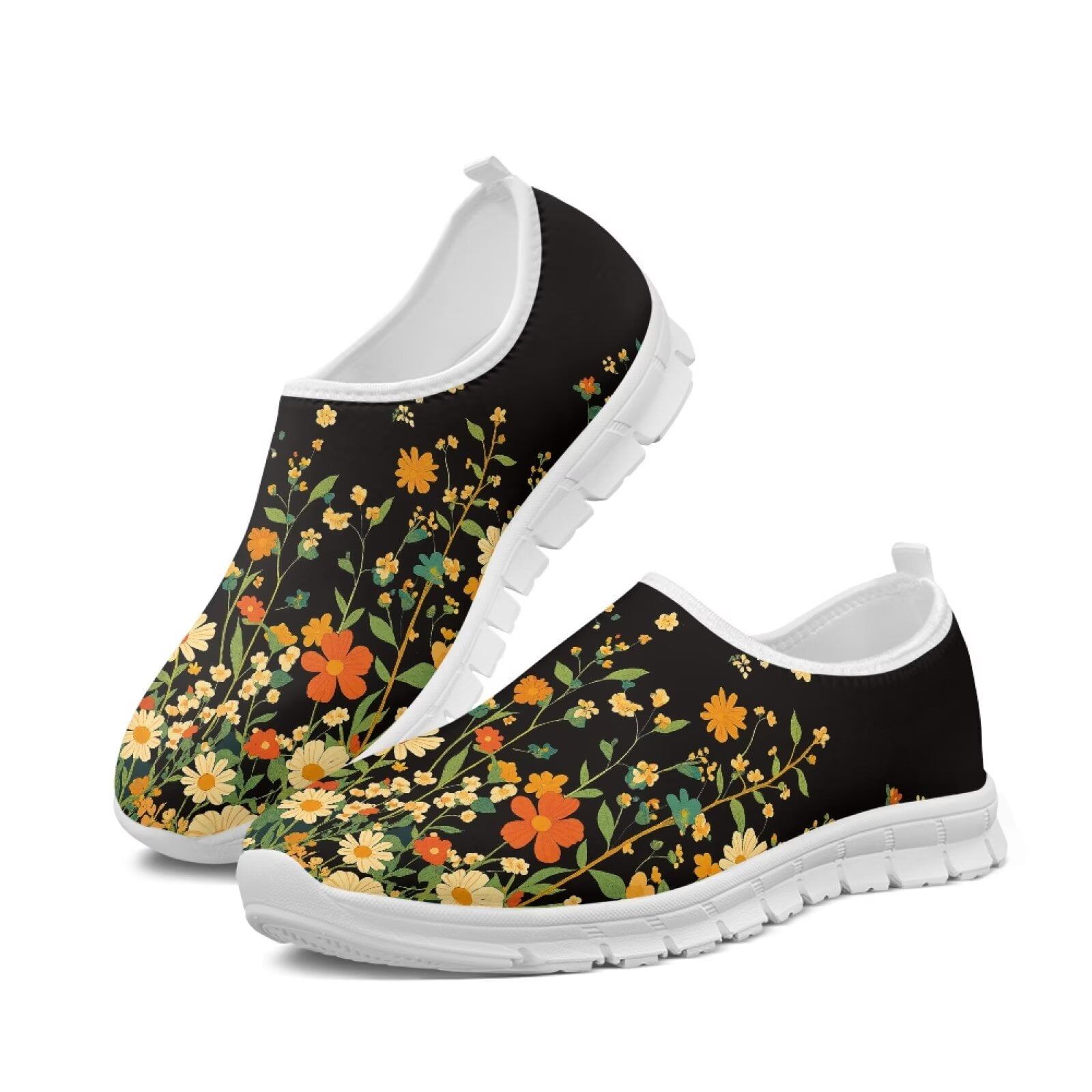 FUIALDOLG Loafers for Women Wide Clipper Sneaker Causal Comfy Walking ...