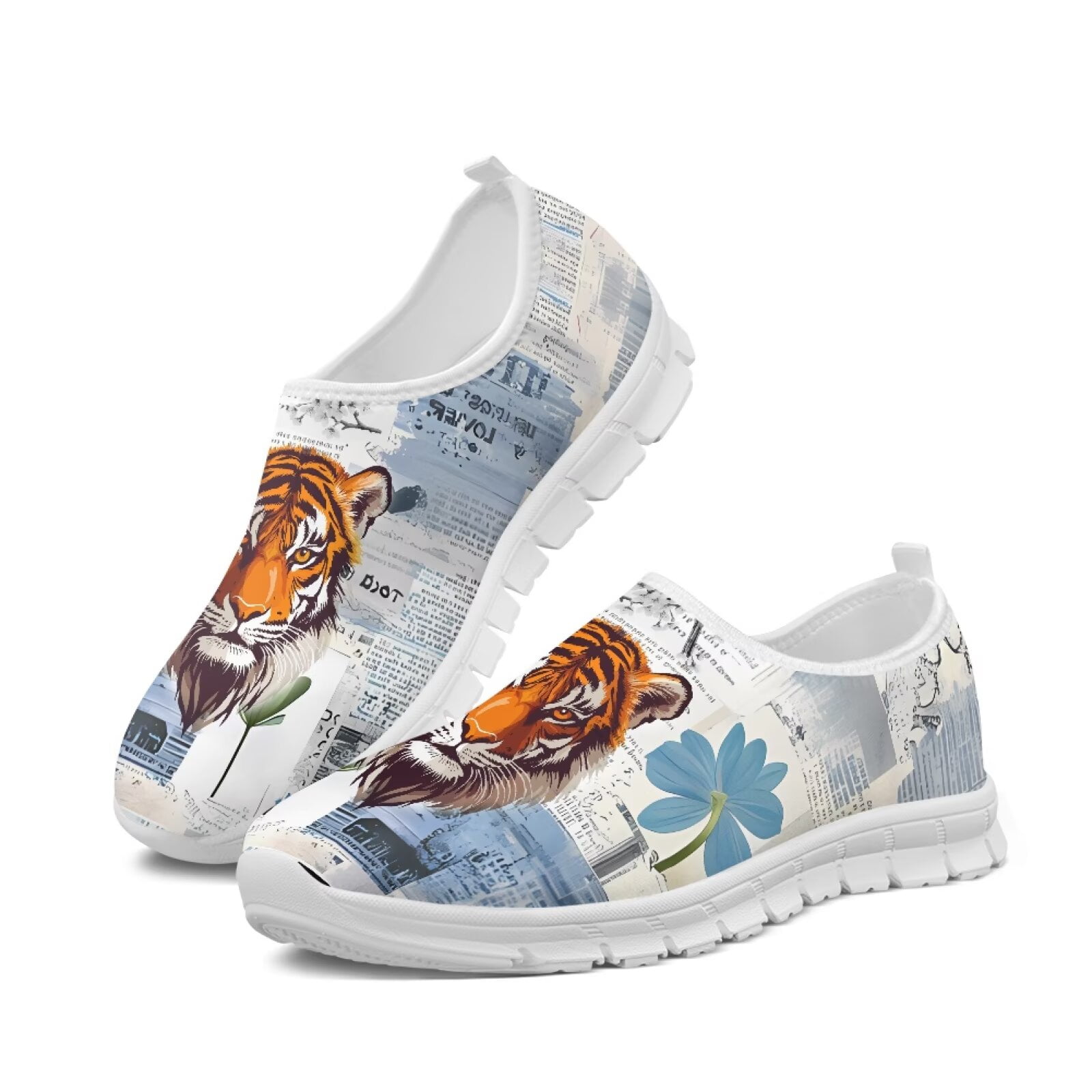 FUIALDOLG Loafers for Women Wide Clipper Sneaker Causal Comfy Walking ...