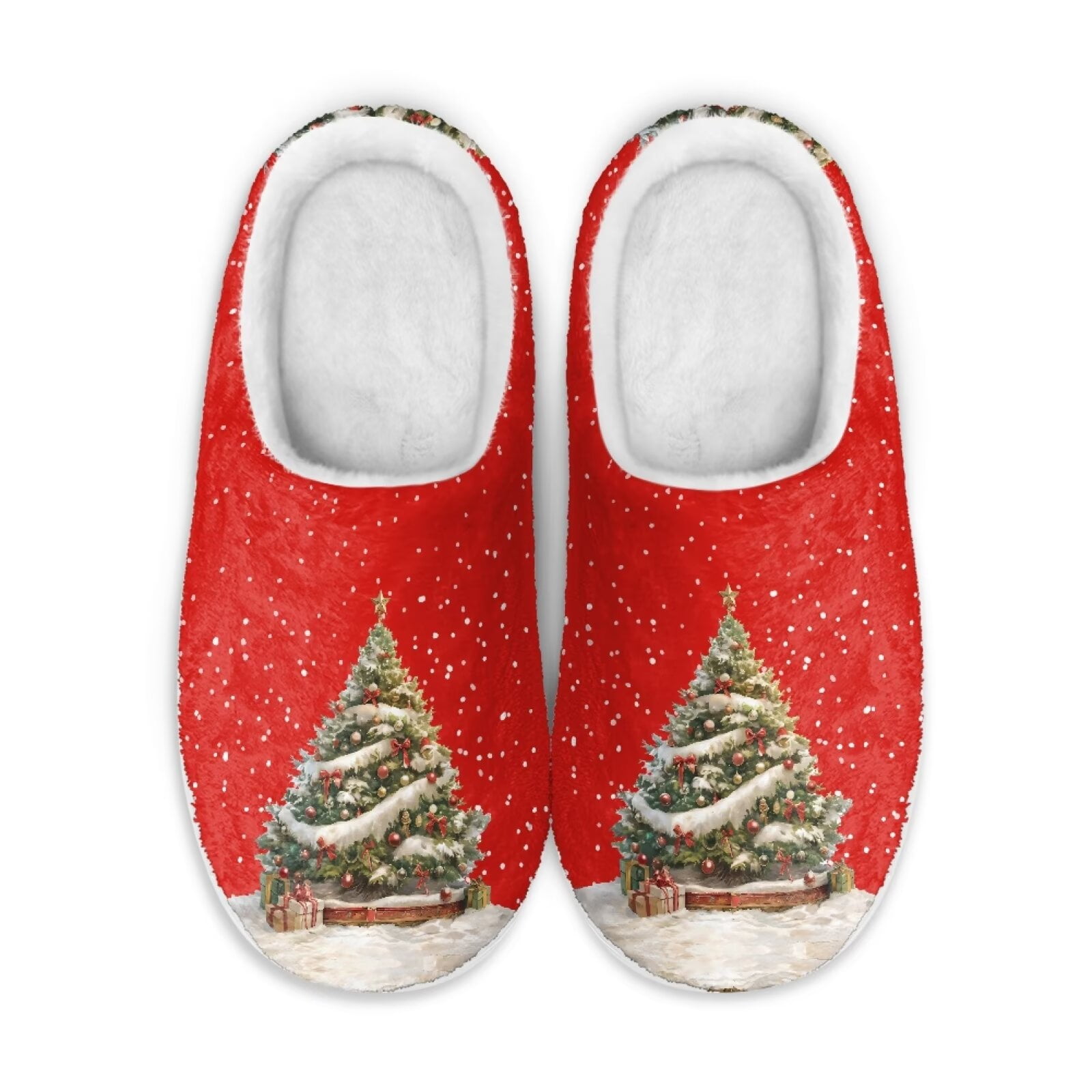 FUIALDOLG Ladies Slippers House Slippers Comfy Fleece Lined Slipper ...