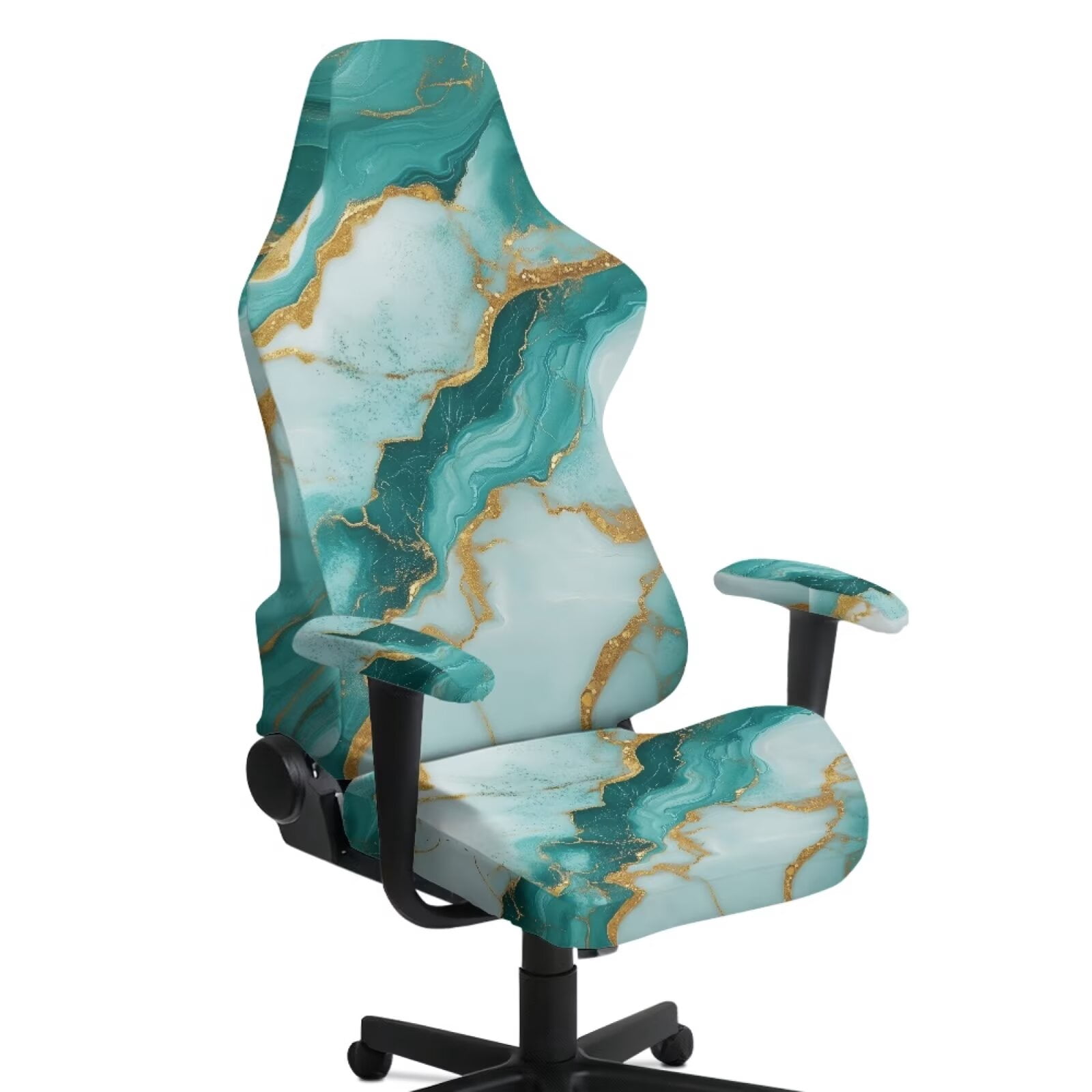 FUIALDOLG Turquoise Green Gaming Chair Covers Stretchable Slipcover for ...