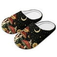 FUIALDOLG Women's Mushroom Frog Moon Night Print Closed Toe Slippers ...