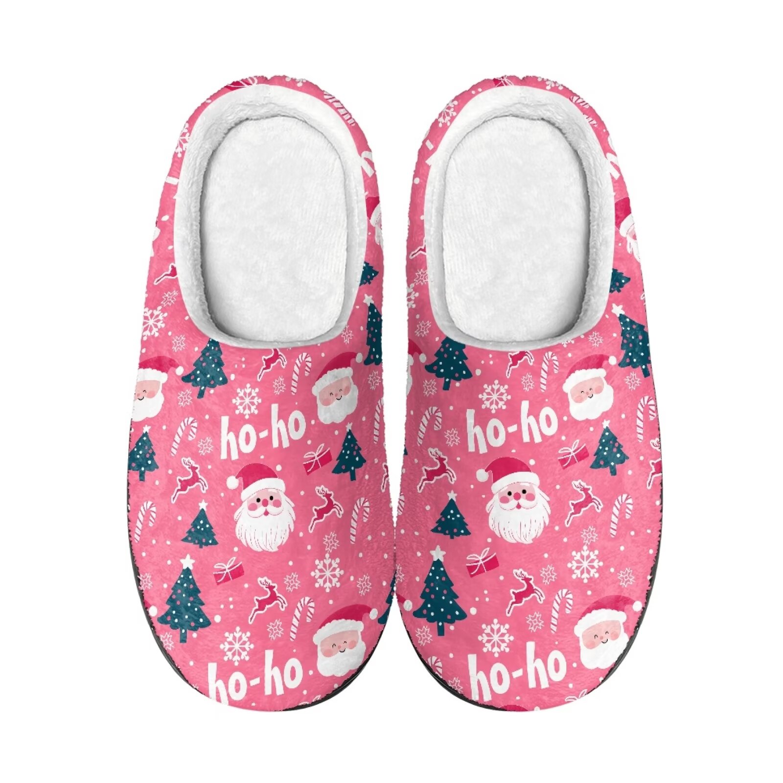 FUIALDOLG Women's Slip on Fuzzy House Slippers Memory Foam Slippers ...