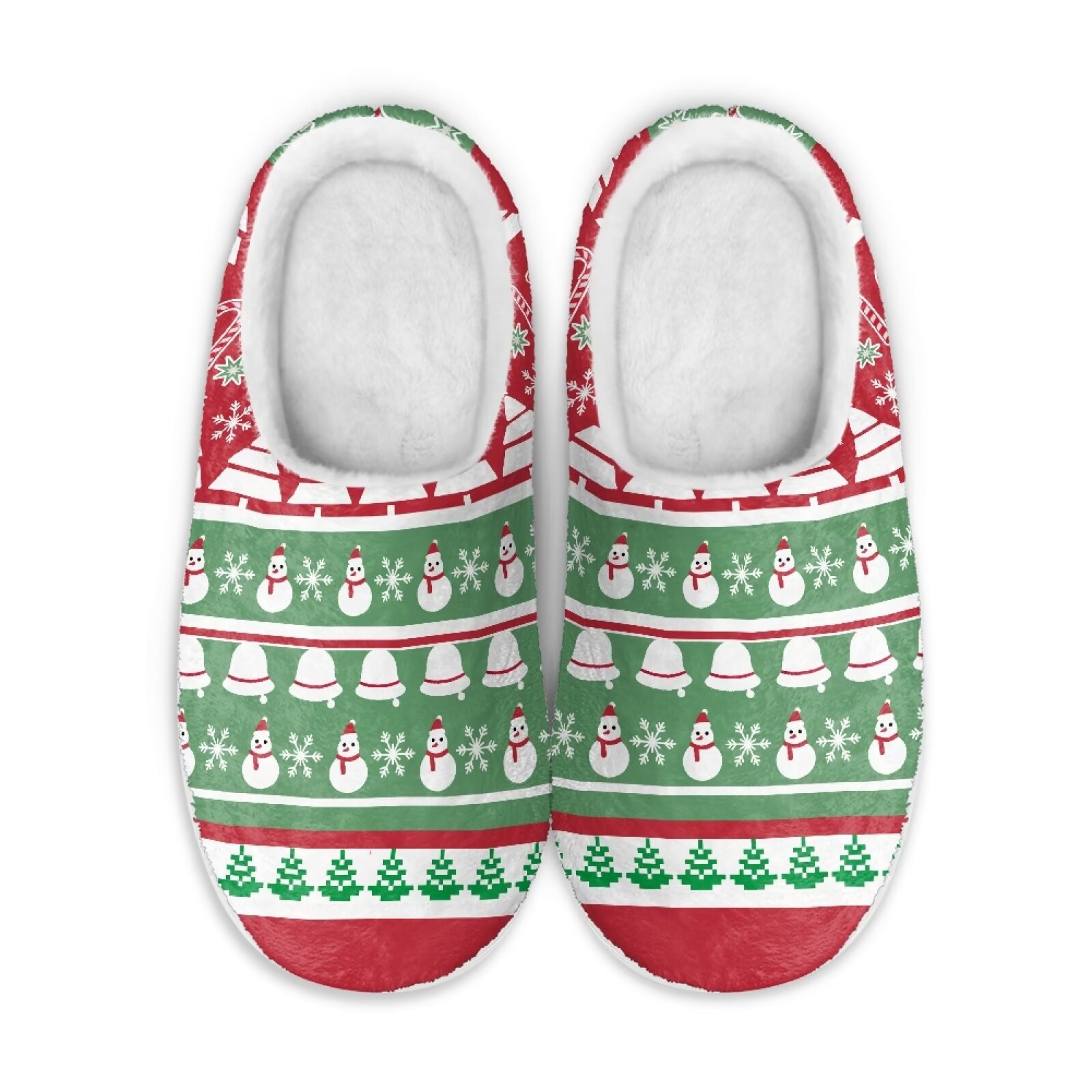 FUIALDOLG Womens Christmas Slippers Fuzzy Cozy Slippers Indoor Fluffy ...