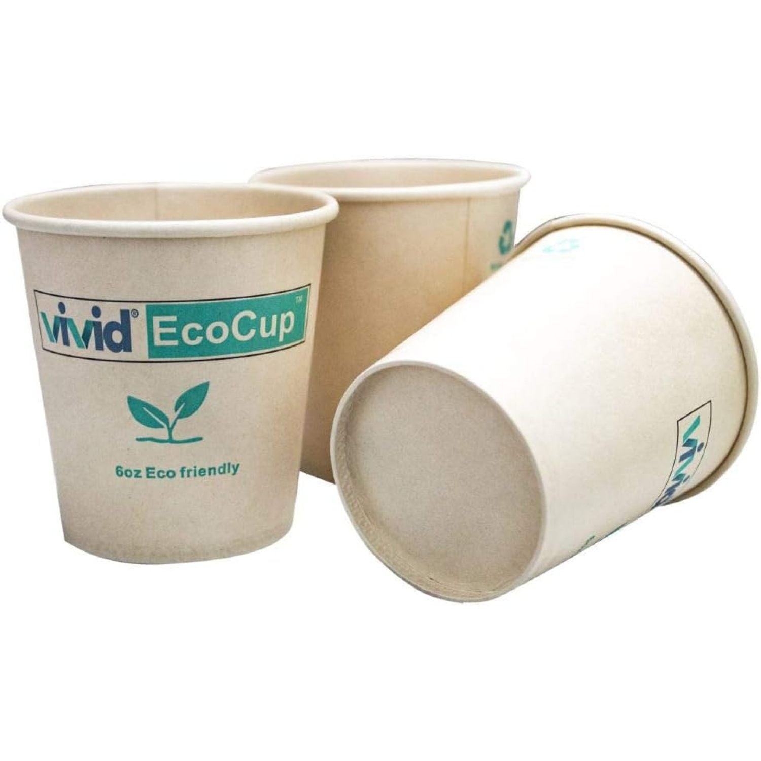 FUJI ORCHARD 6oz Disposable Paper Cups Bamboo Biodegradable - Eco ...