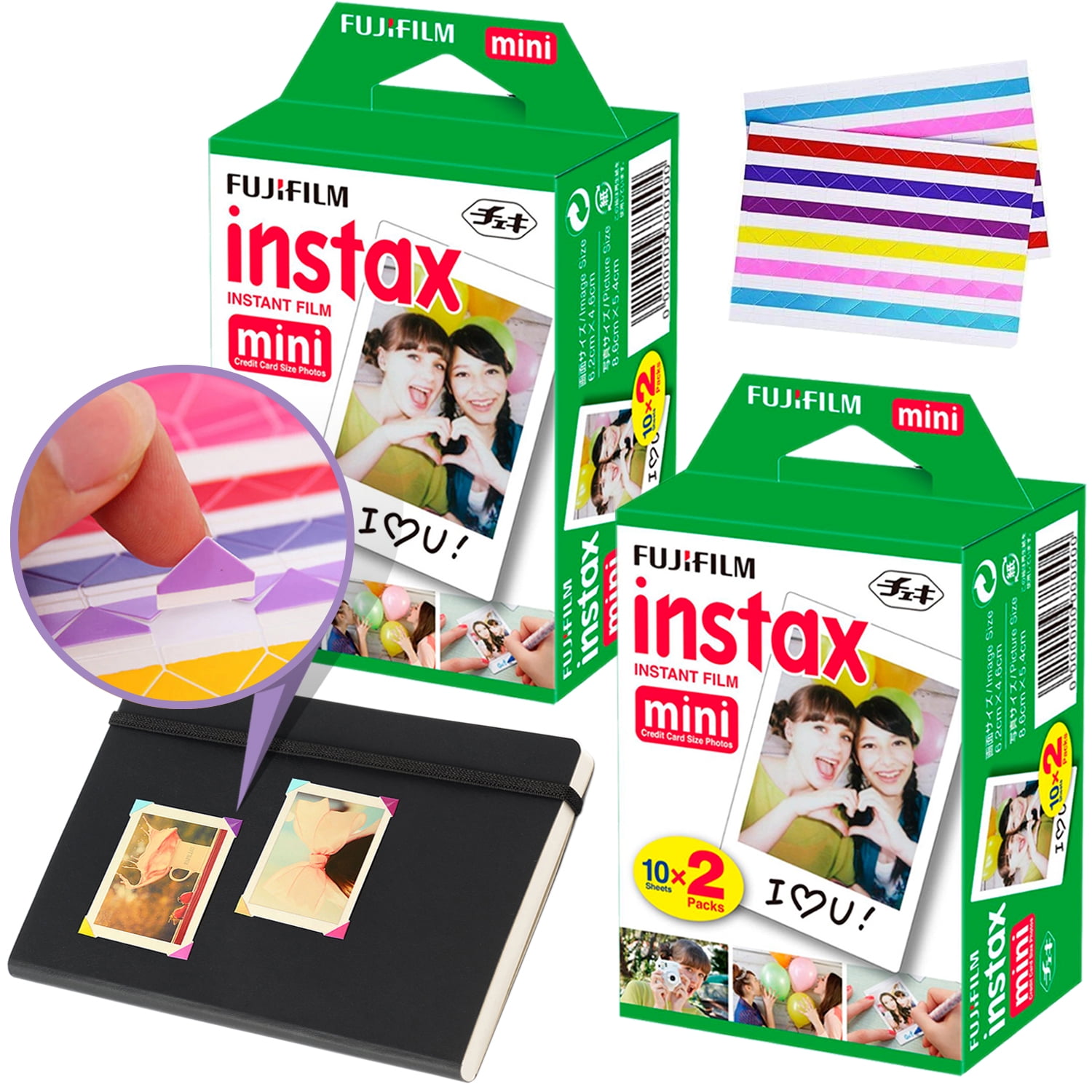 FUJIFILM Film. Instax Mini Instant Film Pack. Includes 40 Photo Sheets ...