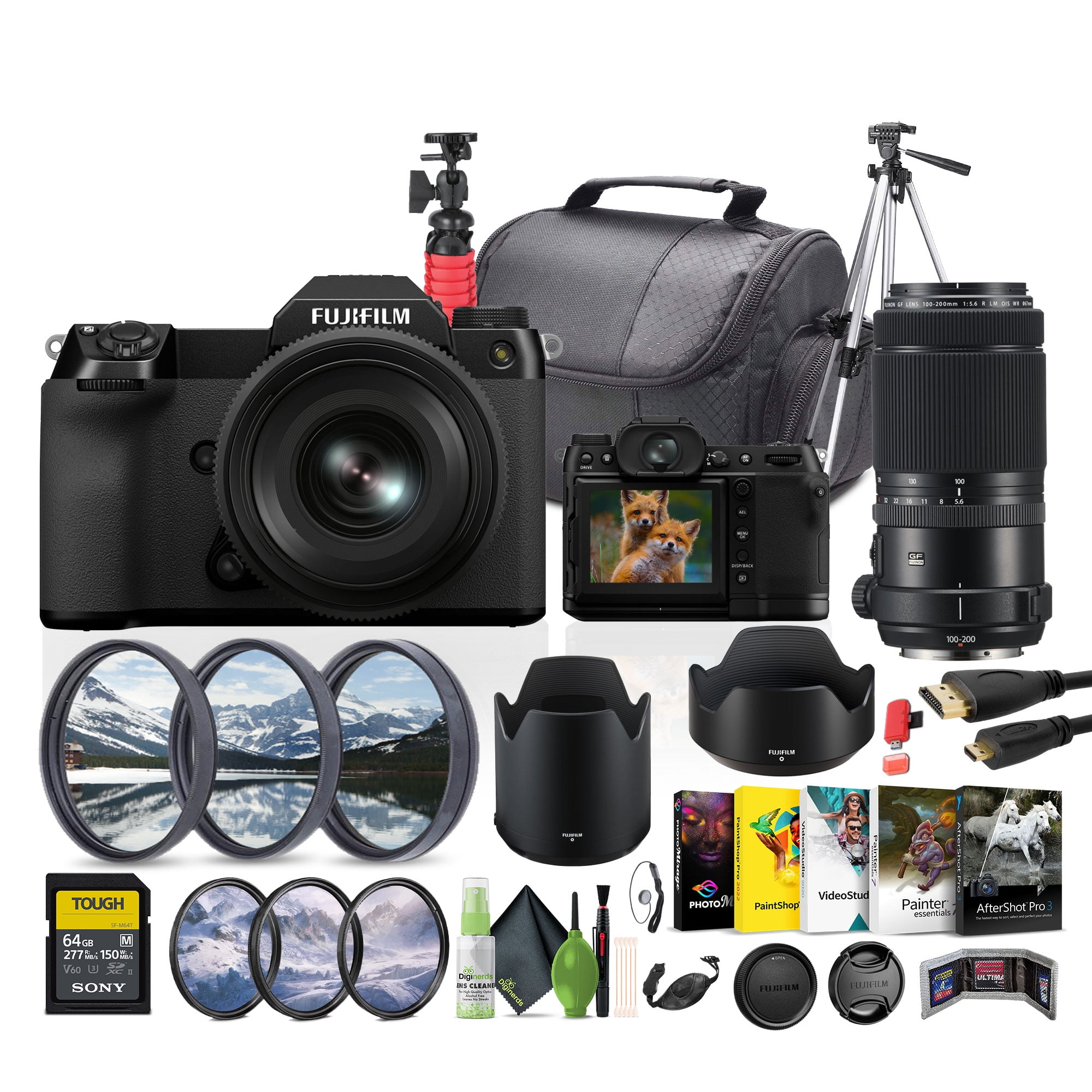 FUJIFILM GFX 50S II Medium Format Mirrorless Camera with 35-70mm Lens ...