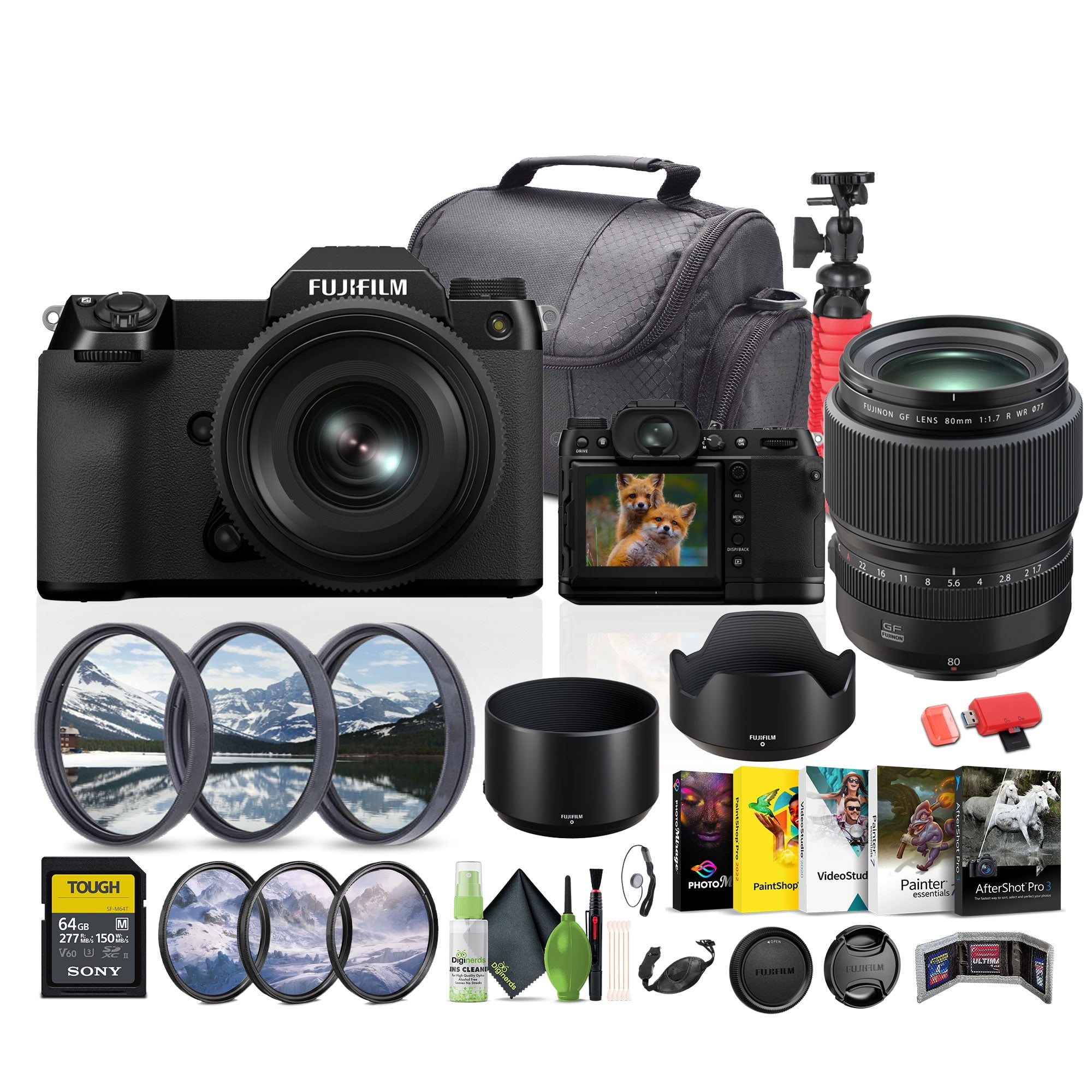 FUJIFILM GFX 50S II Medium Format Mirrorless Camera with 35-70mm Lens ...