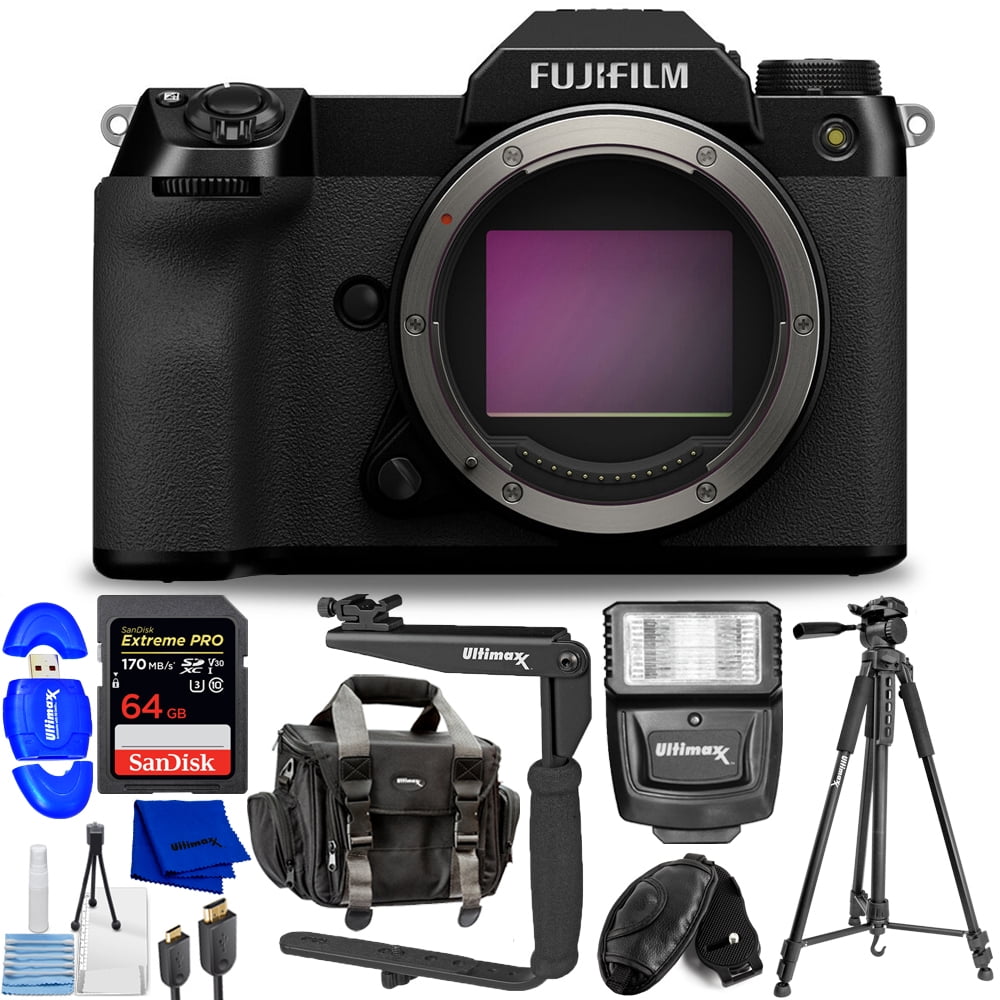FUJIFILM GFX 50S II Medium Format Mirrorless Camera 600022316 - Accessory Bundle - Walmart.com