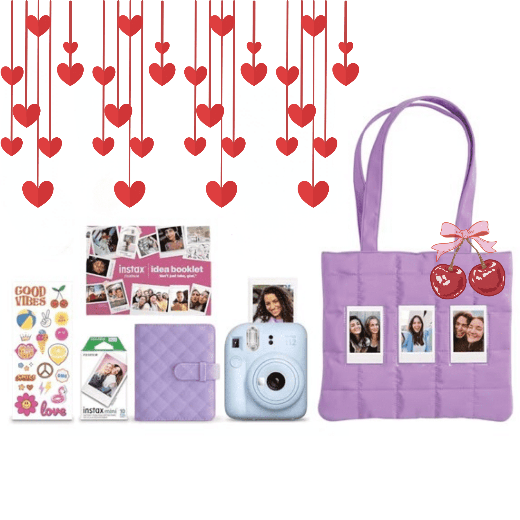 Fujifilm Instax Mini 12 Built-in Flash Bundle Instant Film Cameras ...