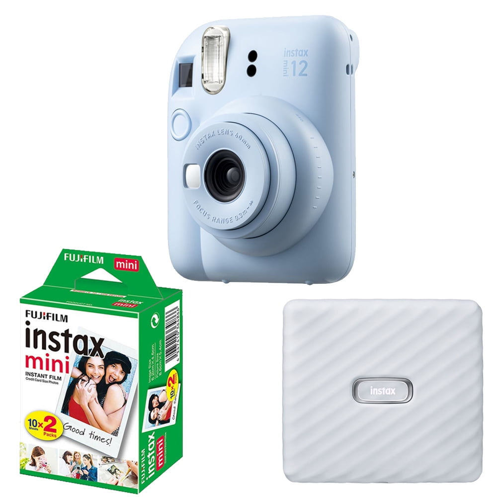 FUJIFILM INSTAX MINI 12 Instant Film Camera (Pastel Blue) + Mini Film ...