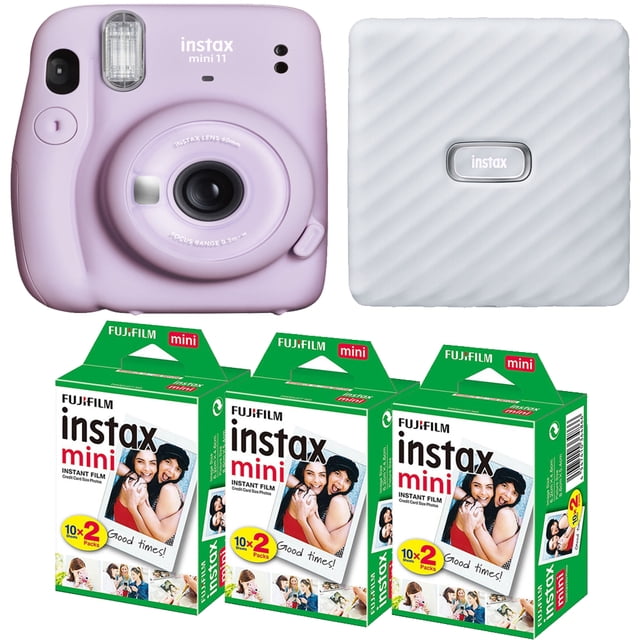FUJIFILM INSTAX Mini 11 Instant Film Camera (Lilac Purple) + Mini Film ...