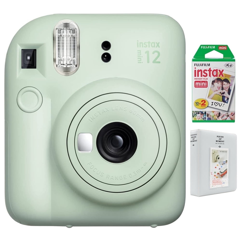 Fujifilm Instax Mini 12 Instant Camera Mint Green with Twin Pack ...