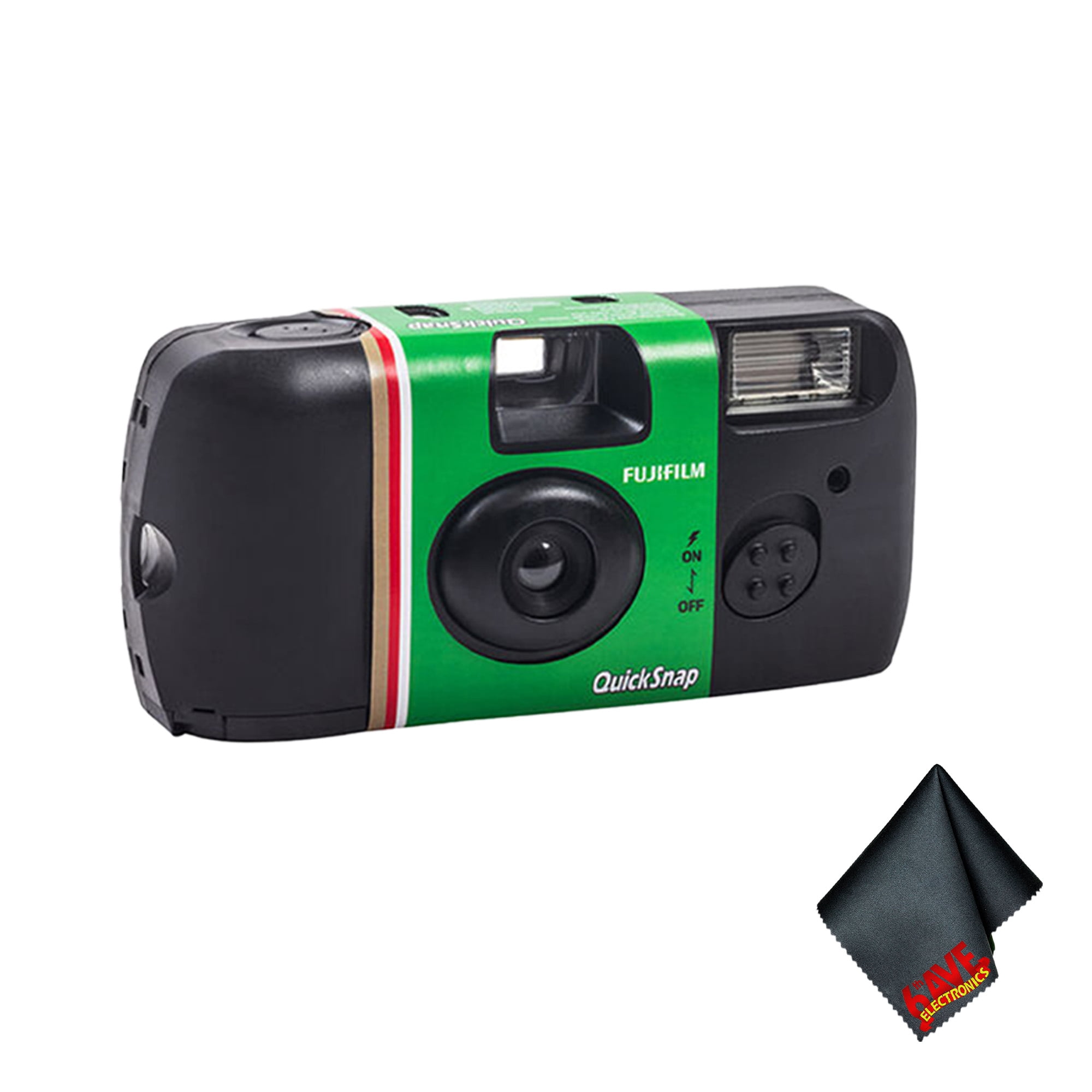 FUJIFILM QuickSnap Flash 400 Disposable Camera (27 Exposures), Bundle ...