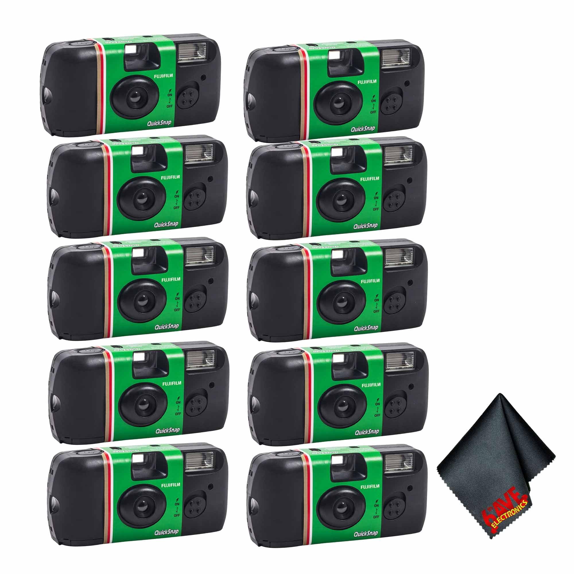 FUJIFILM QuickSnap Flash 400 One-Time-Use Disposable Camera (10x 27 ...