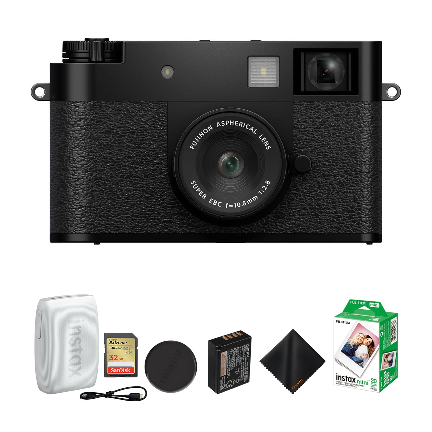 FUJIFILM X Half Digital Camera with 18MP Vertical CMOS Sensor (Black ...