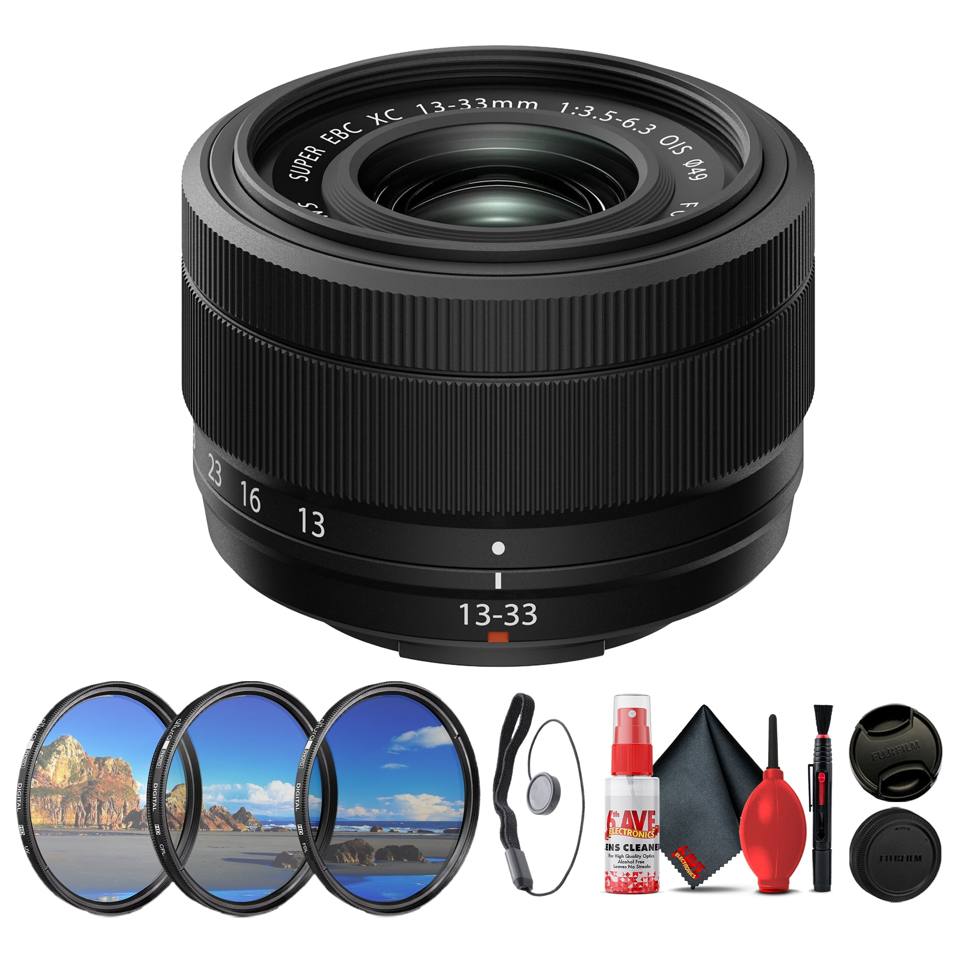 FUJIFILM XC 13-33mm f/3.5-6.3 OIS Lens for FUJIFILM X Mount APS-C ...