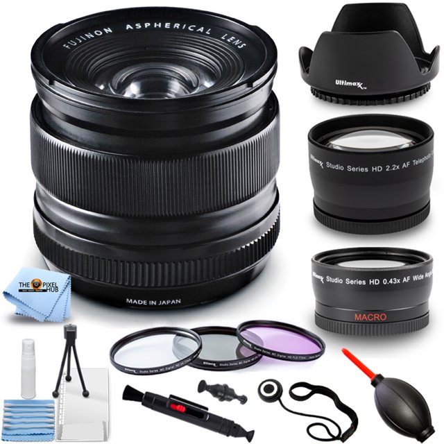 FUJIFILM XF 14mm f/2.8 R Lens 16276481 - 10PC Accessory Bundle ...