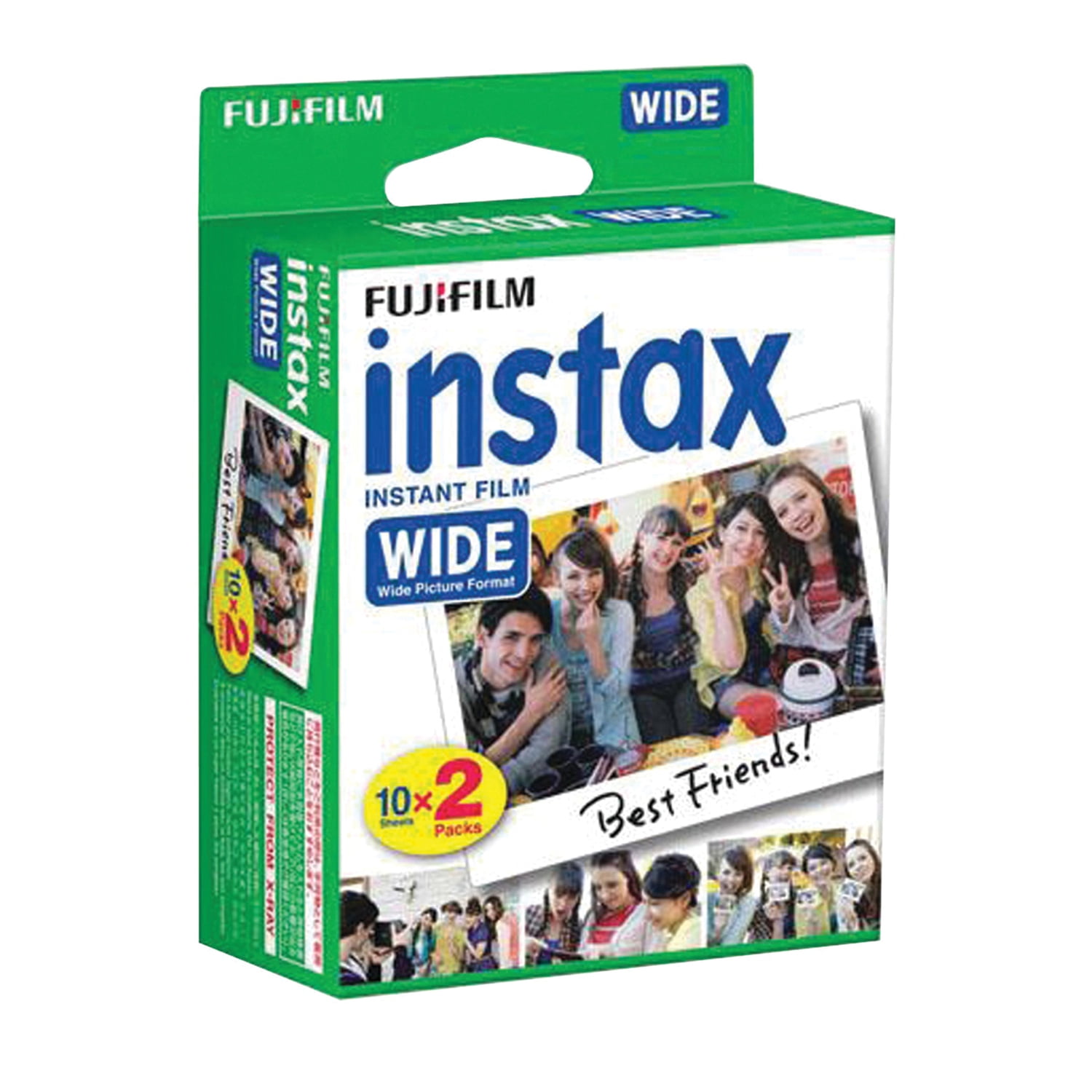 FUJIFILM instax WIDE Film, 10 Sheets, 2 Pack - Walmart.com