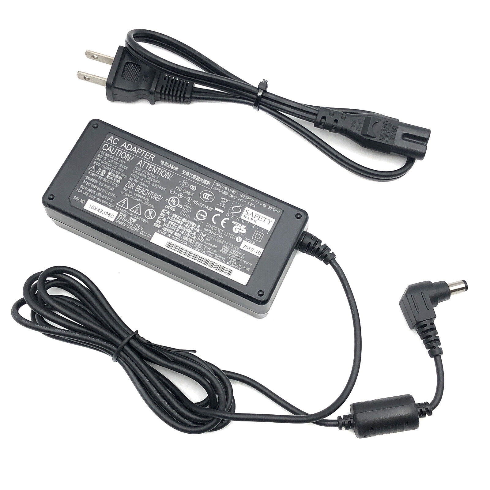 FUJITSU 24V AC Adapter ScanSnap S1500 S1500M Scanner Power Supply PC ...