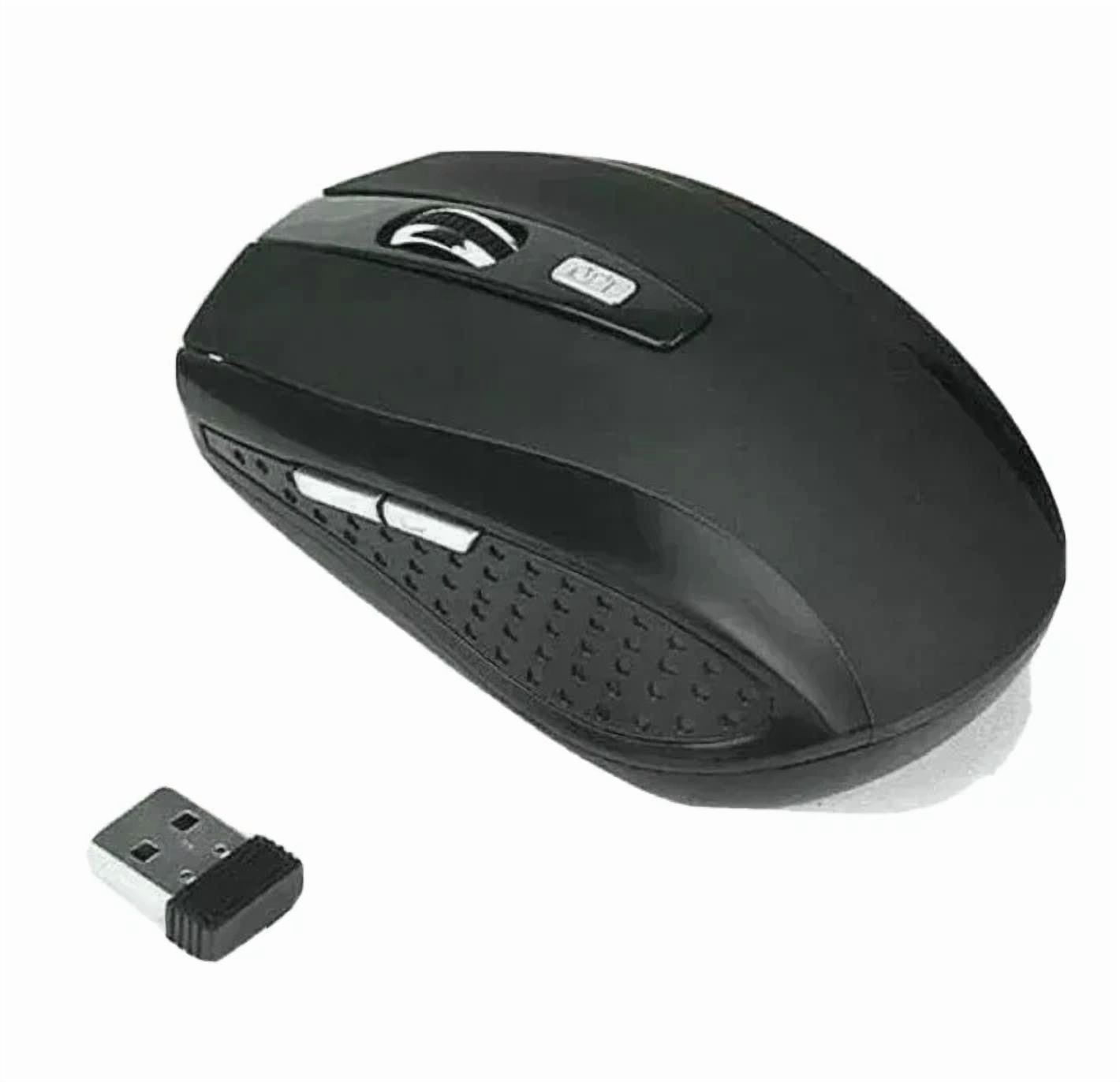 FUL 2.4GHz Wireless Optical Mouse Mice+USB Receiver for PC Laptop ...