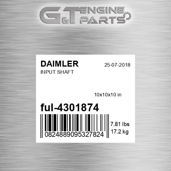 FUL 4301874 INPUT SHAFT fits DAIMLER (New OEM) - Walmart.com
