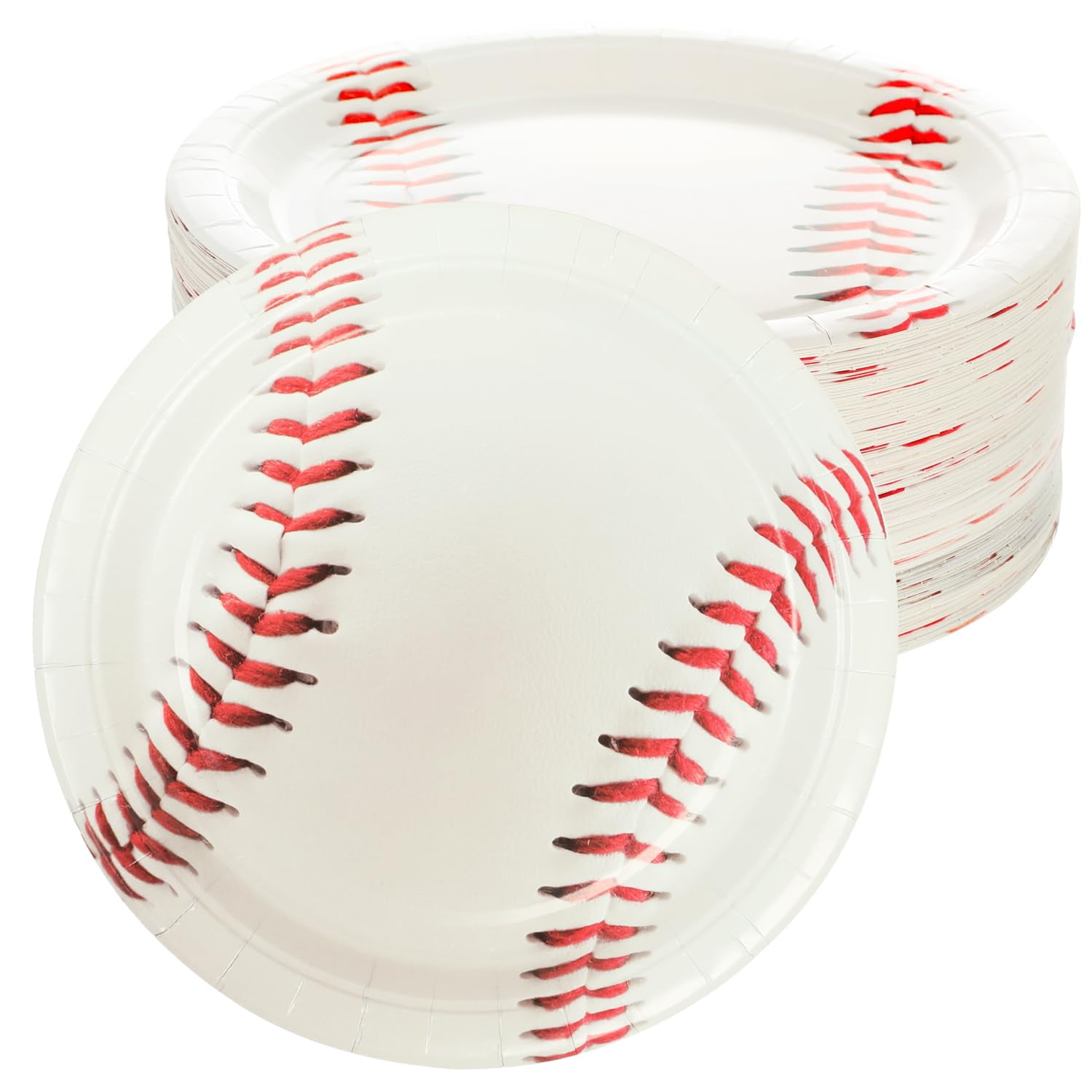 FULJOOY 3D Baseball Paper Plates Set AFN19 Inch Heavy Duty Baseball ...