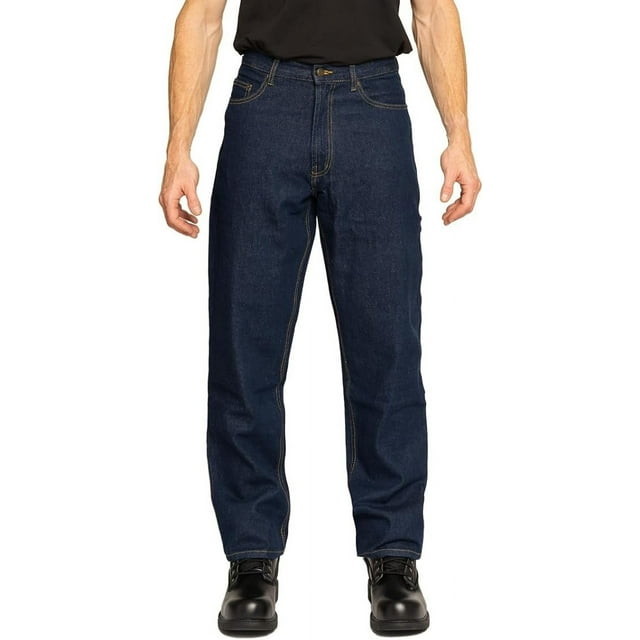Comfortable FULL BLUE 5 Pocket Denim Jeans, Straight Legs, Relaxed ...