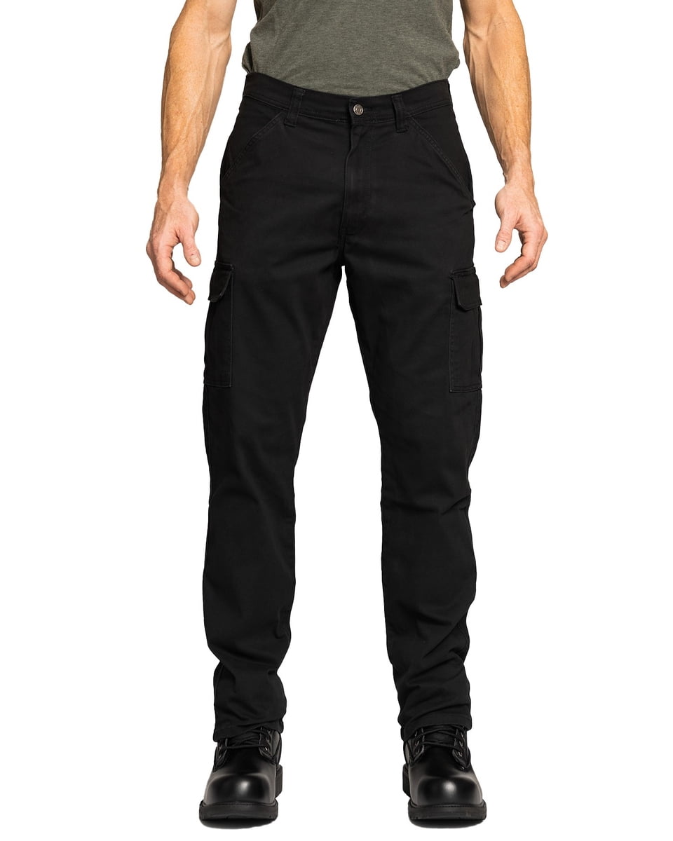FULL BLUE Cargo Pants, Regular Fit, Performance Stretch, Black, 38x36 ...