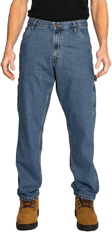 FULL BLUE Relaxed Fit Carpenter Denim Jeans with Utility Pocket ...