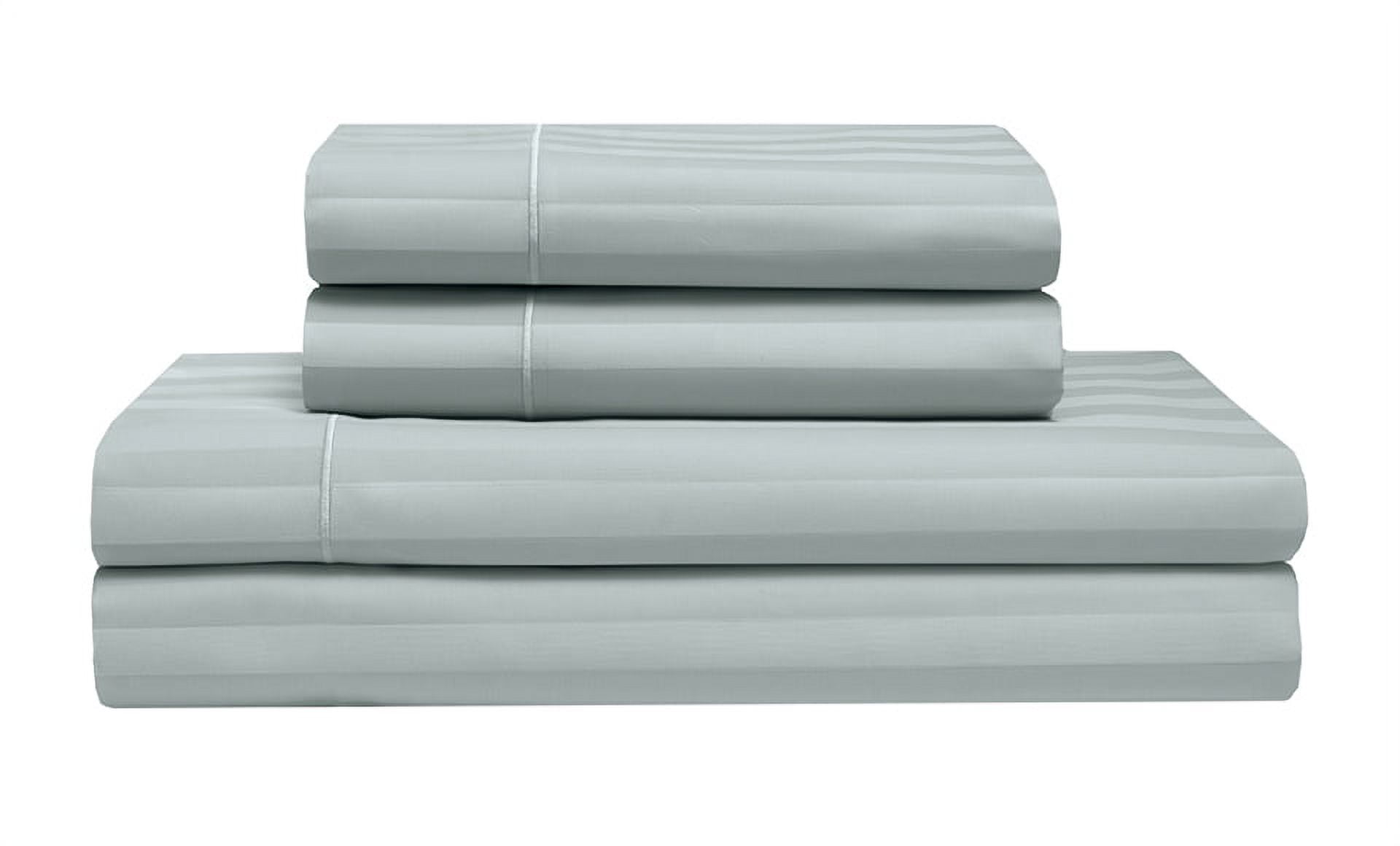 FULL QUEEN COOLING COTTON SATIN PALE BLUE STRIPE DUVET SET - Walmart.com