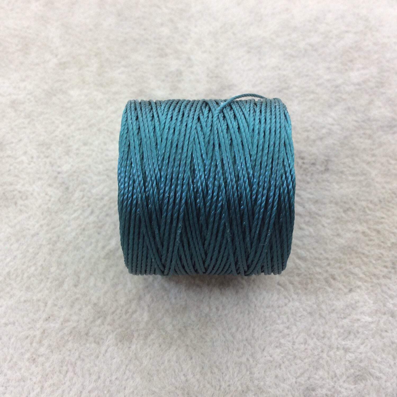 FULL SPOOL - Beadsmith S-Lon 210 Deep Green/Blue Nylon Macrame/Jewelry ...
