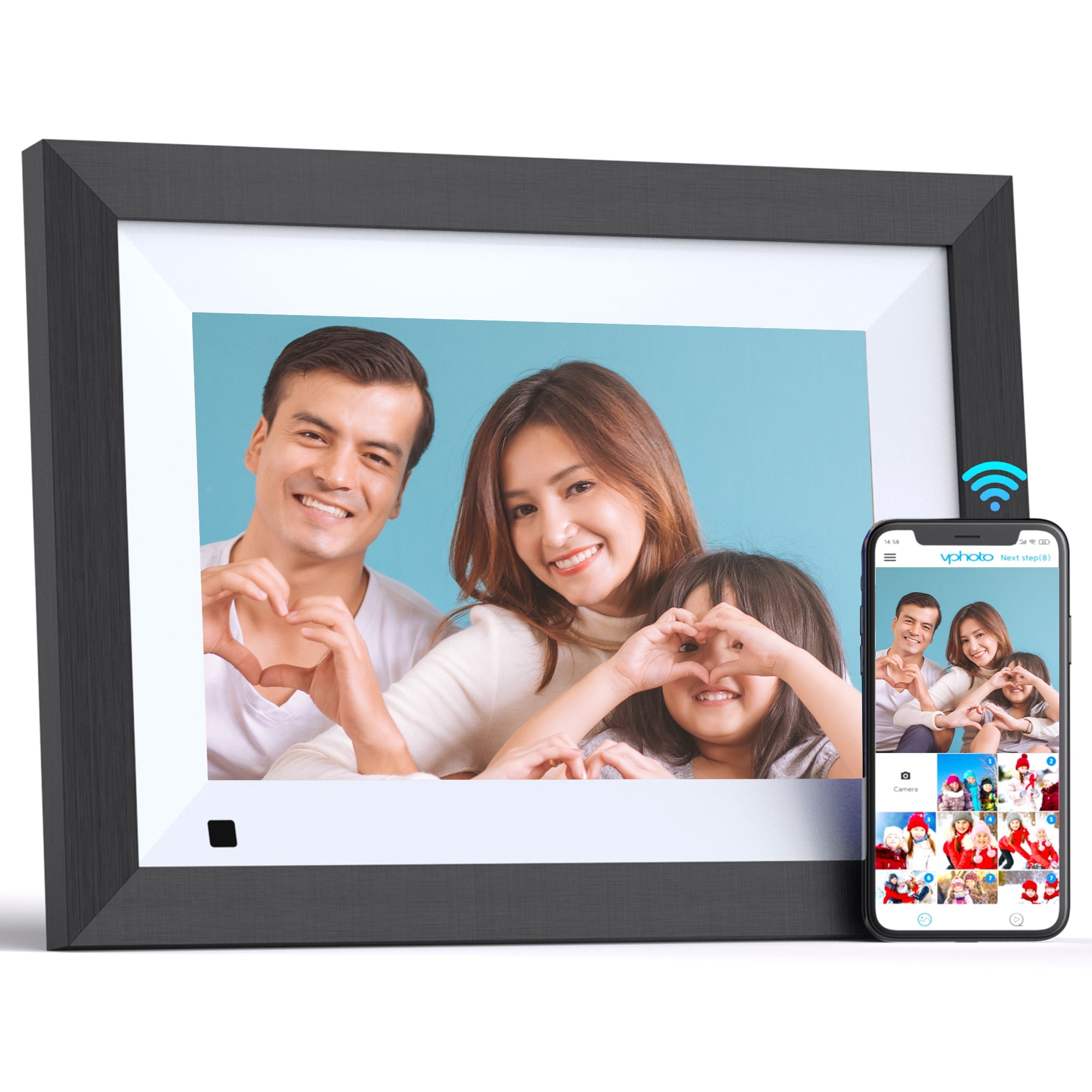 FULLJA 16GB Wifi Digital Picture Frame 8 inch, Share Moments Instantly ...
